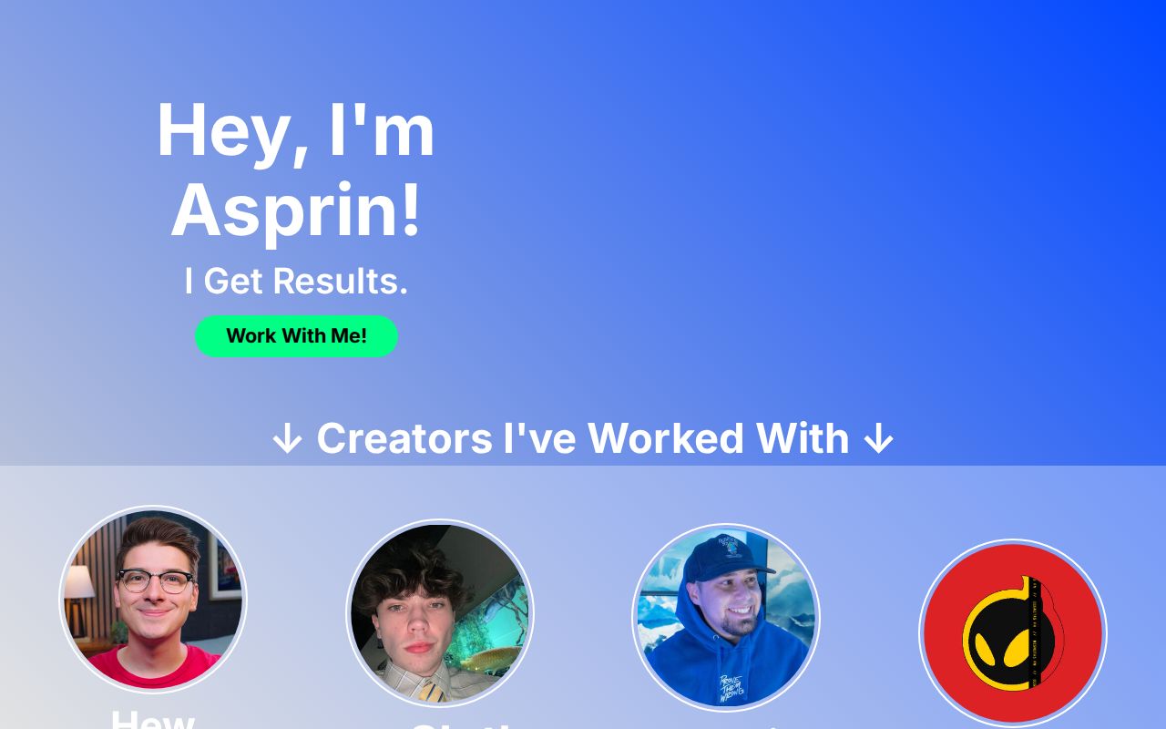 Asprin Portfolio | Video Editor